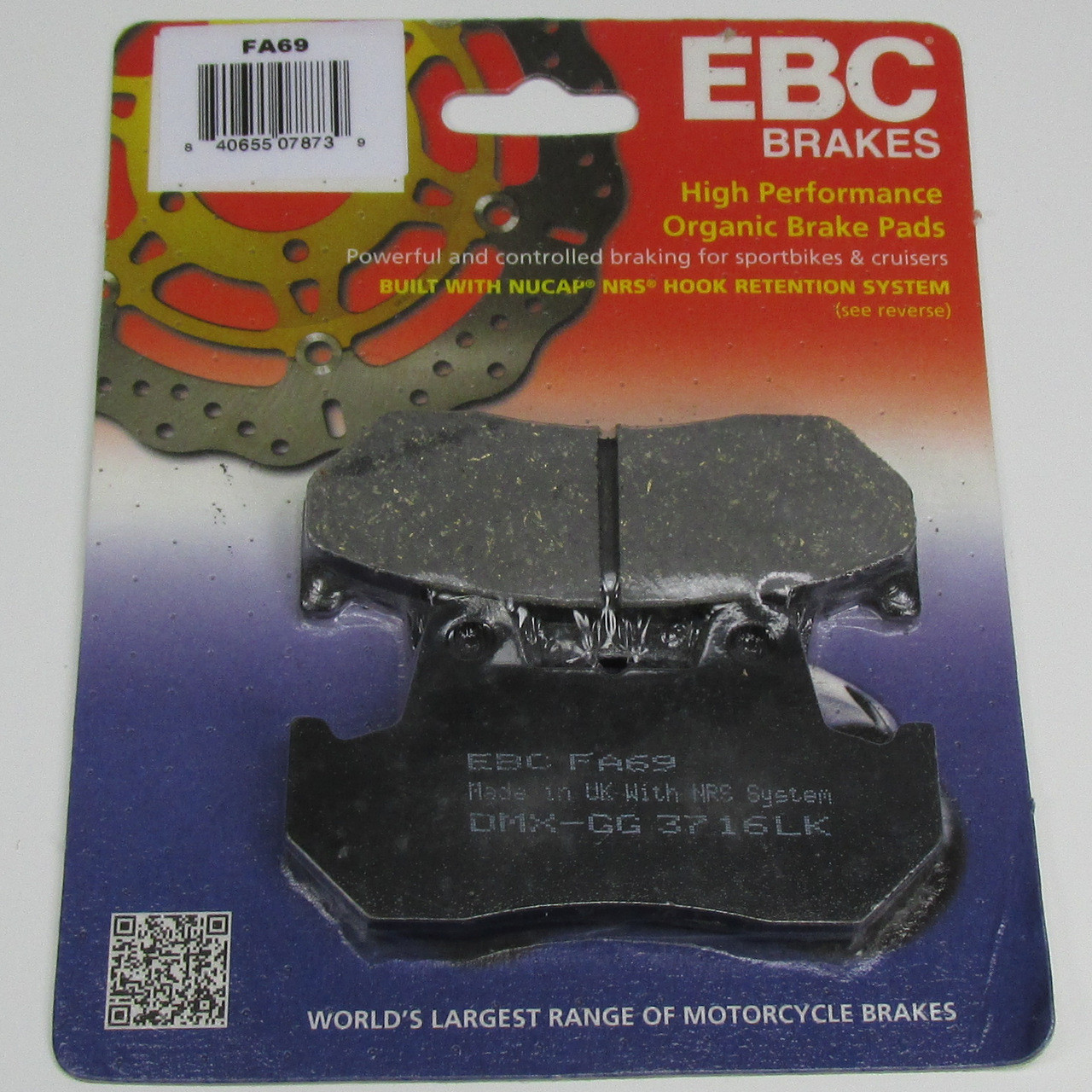 EBC® FA69 Brake Pads for Ultima and DNA 4-Piston Calipers - High ...