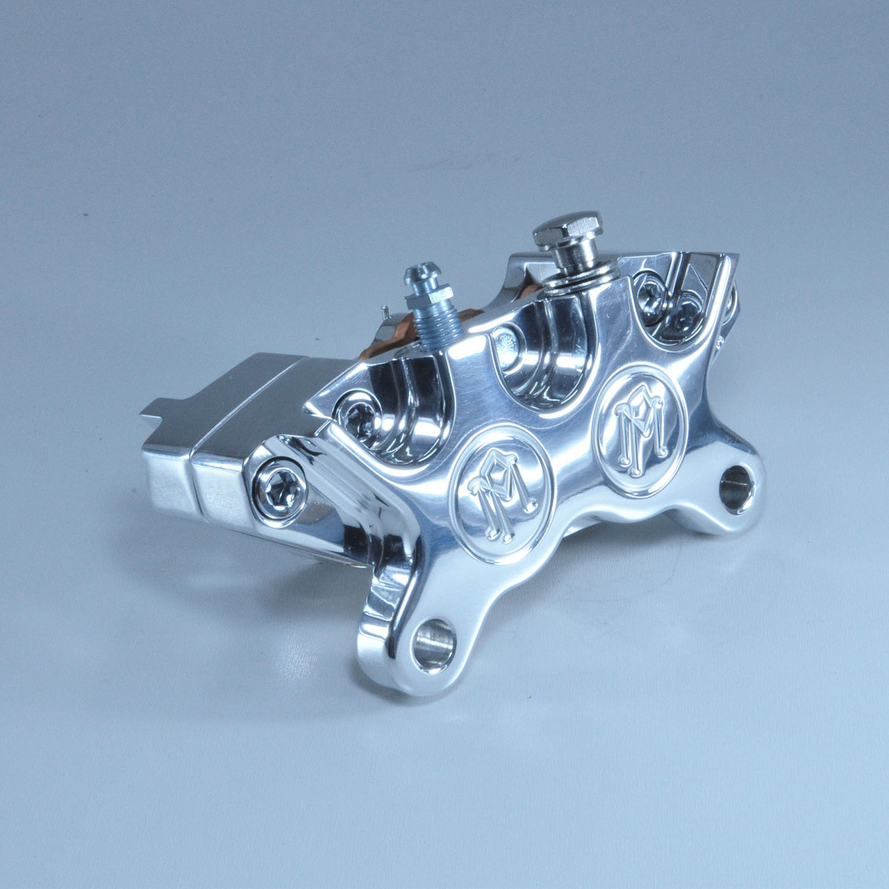 Performance Machine© 4-Piston Brake Caliper with Pads - Polished Billet ...