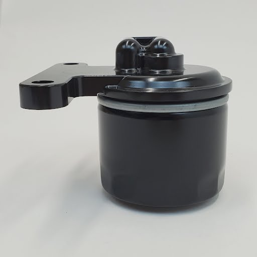 Satin Black Universal Remote Oil Filter Relocation Kit with Custom ...