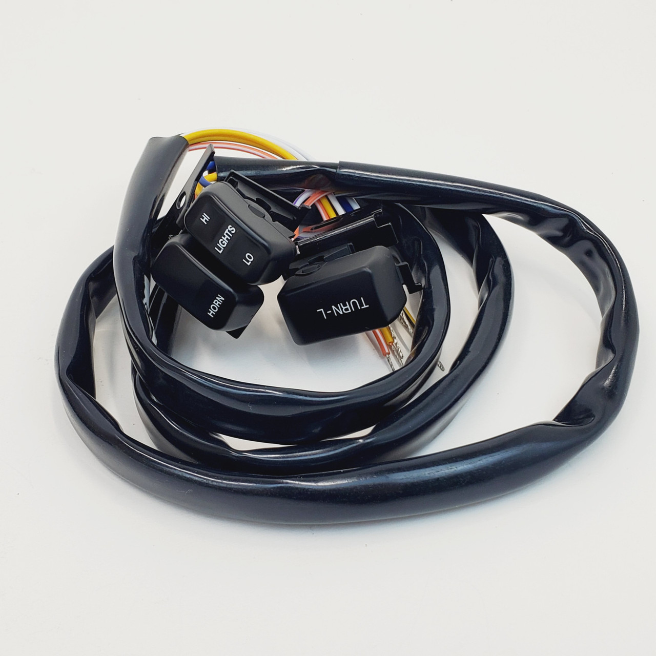 Handlebar Wiring Harness Kit with BLACK Switches for 1996-2006 Harley ...