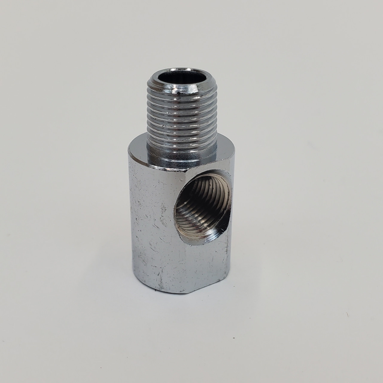 Chrome 1/8” NPT 90 Degree Mini Oil Line Fitting/Adapter for Harley ...