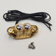 Polished Brass Old School Horn/Starter Buttons – Dual Chrome Momentary ...