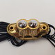 Polished Brass Old School Horn/Starter Buttons – Dual Chrome Momentary ...
