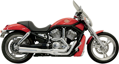 Bassani Xhaust® 4" Road Rage II B1 Power 2:1 Exhaust System - Chrome ...