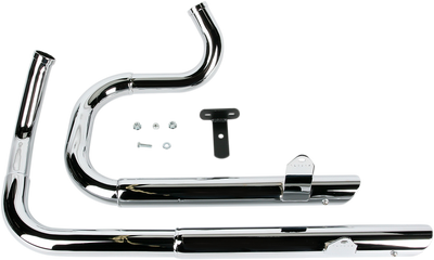 Bassani Xhaust® Pro Street Exhaust System - Chrome for 1986-2003 Harley ...
