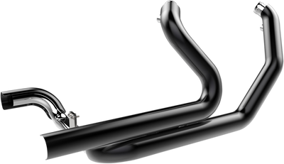 KHROME WERKS Aggressor 2-into-2 Crossover Headers - Black 200860 ...