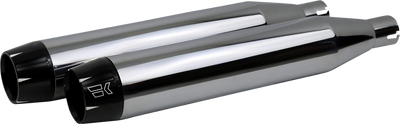 KHROME WERKS 3-1/2" Softail Shredder Slip-On Mufflers - Chrome 202500 ...