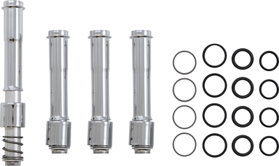 S&S CYCLE Pushrod Cover Kit - Chrome 106-1340 - Billet Proof Designs