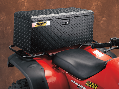 MOOSE UTILITY Moose Aluminum Rear ATV Storage Trunk 288271-03 - Billet ...