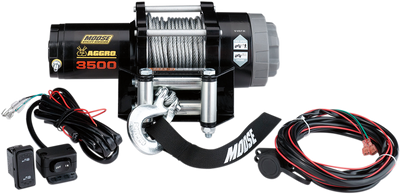 MOOSE UTILITY 3500 LB Winch - Wire Rope 104308 - Billet Proof Designs