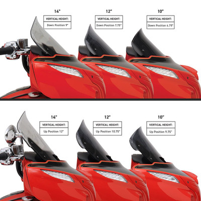 Klock Werks® Flare™ Indian Windshield for 2014-2022 Indian Chieftain ...