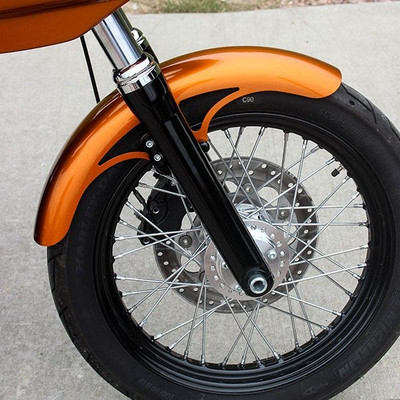 Klock Werks® Hugger Front Fender with Mounting Blocks for 2019-2020 ...