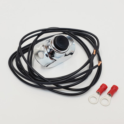 Chrome Handlebar Mounted Horn/Starter Button – Momentary Push Button ...
