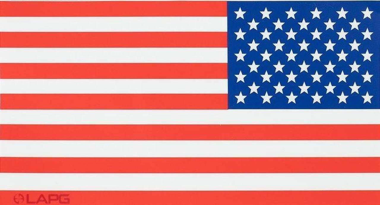 LA Police Gear Red, White, & Blue Reverse US Flag Sticker