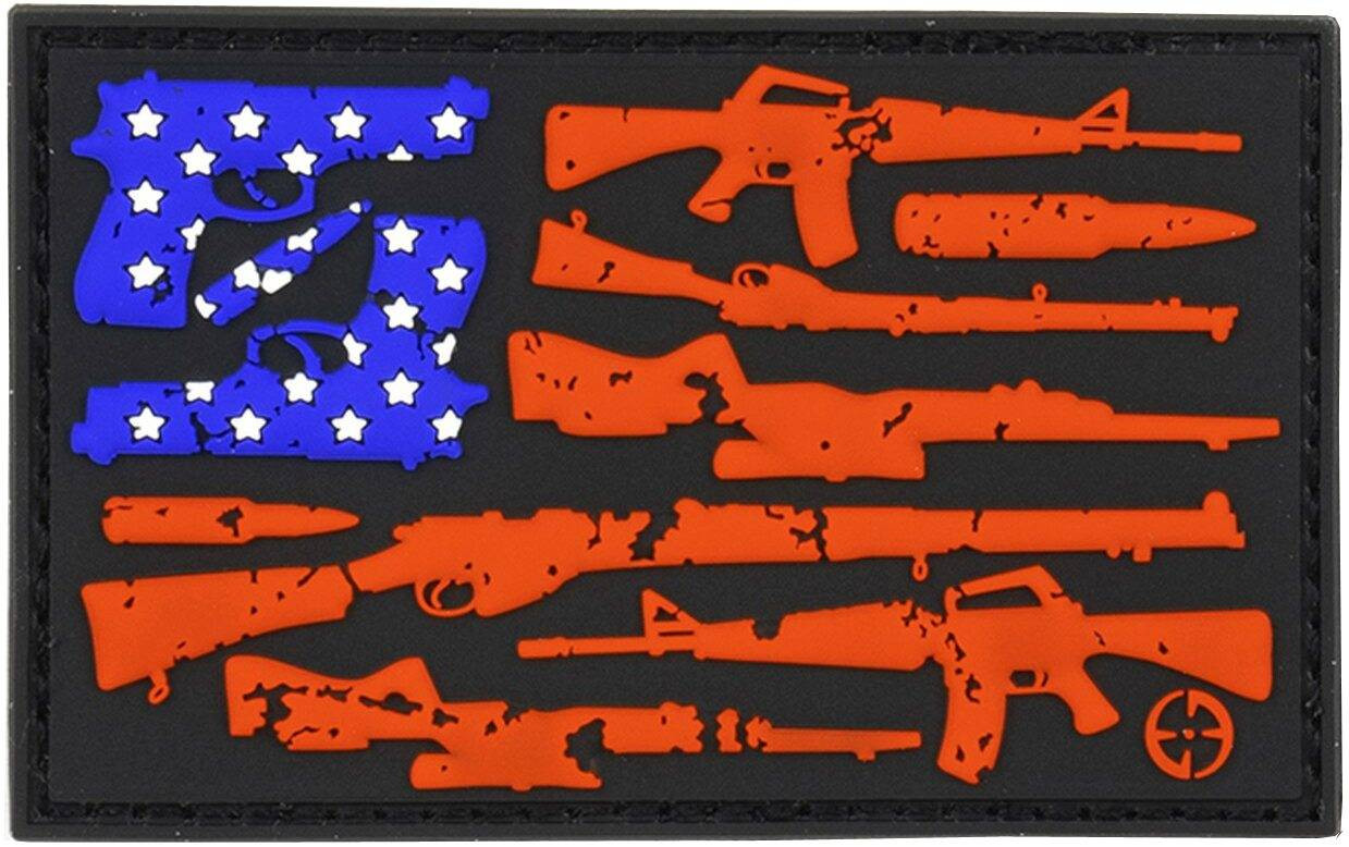 LA Police Gear Gun Flag Patch