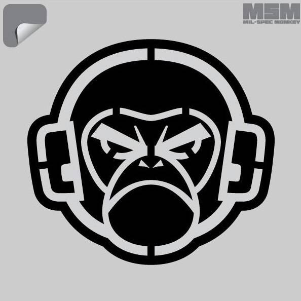 Mil-Spec Monkey MSM Logo Stencil Decal