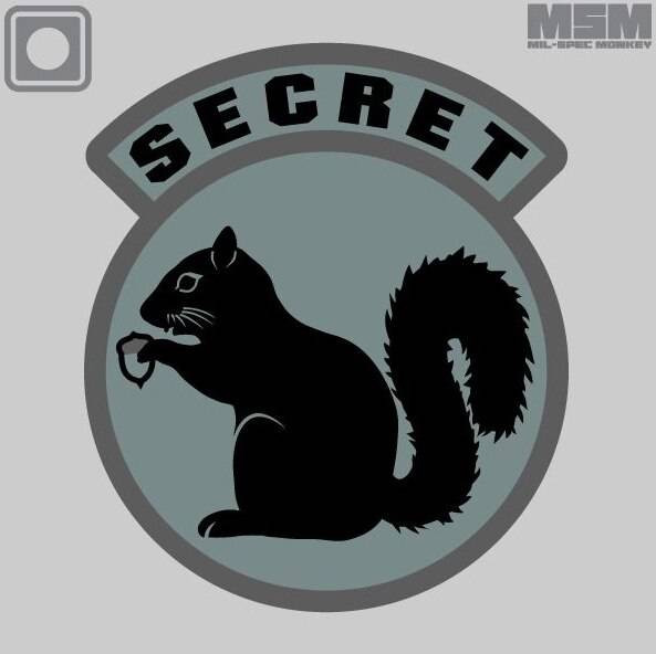 Mil-Spec Monkey Secret Squirrel PVC Patch