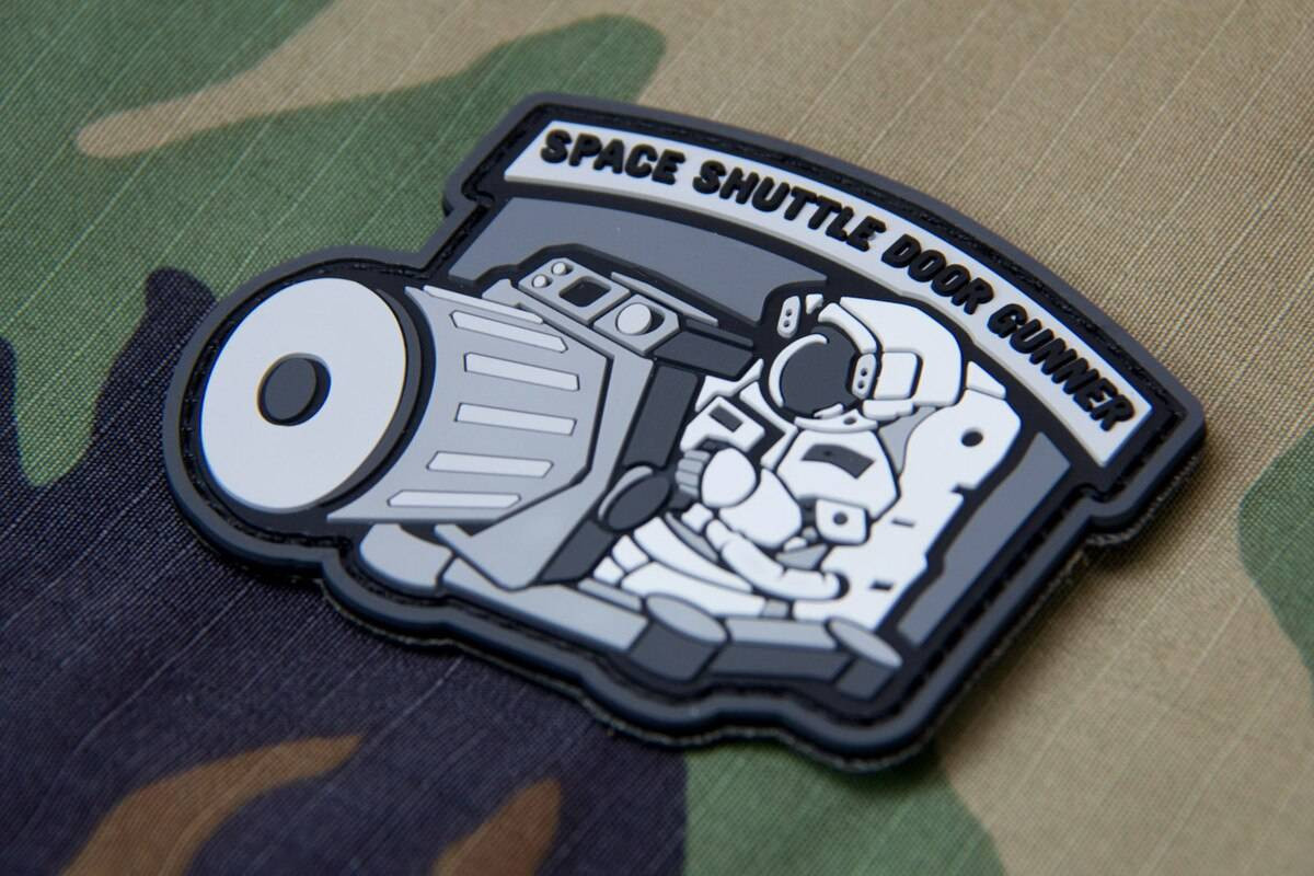 Mil-Spec Monkey Space Shuttle Door Gunner PVC Patch