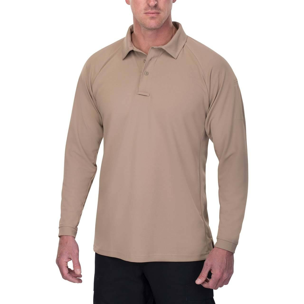 VertX Men's Coldblack Long Sleeve Tactical Polo Shirt