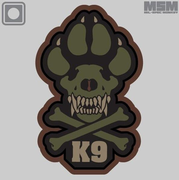 Mil-Spec Monkey K9 3in PVC Morale Patch