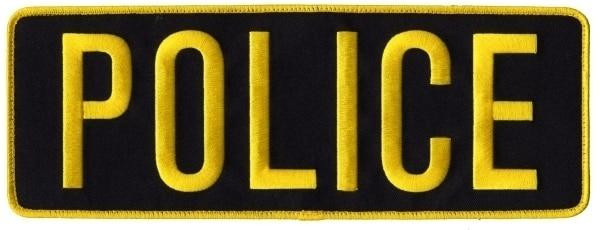 Hero's Pride Police Back Embroidered Patch