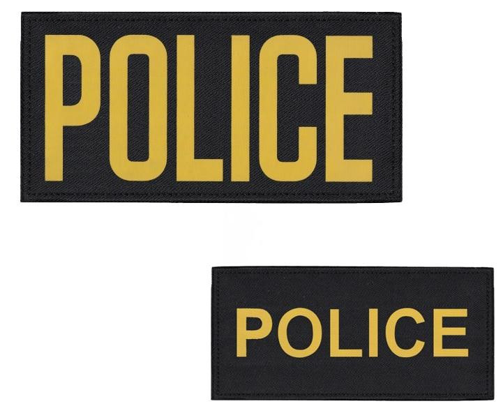 Hero's Pride Police Tactical Chest and Back Printed Patch Set