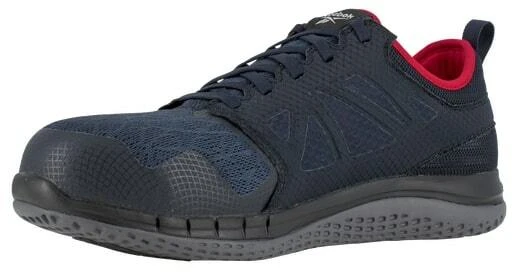 Reebok Men's ZPRINT Work Navy, Red and Grey Steel Toe Work Shoe RB4250