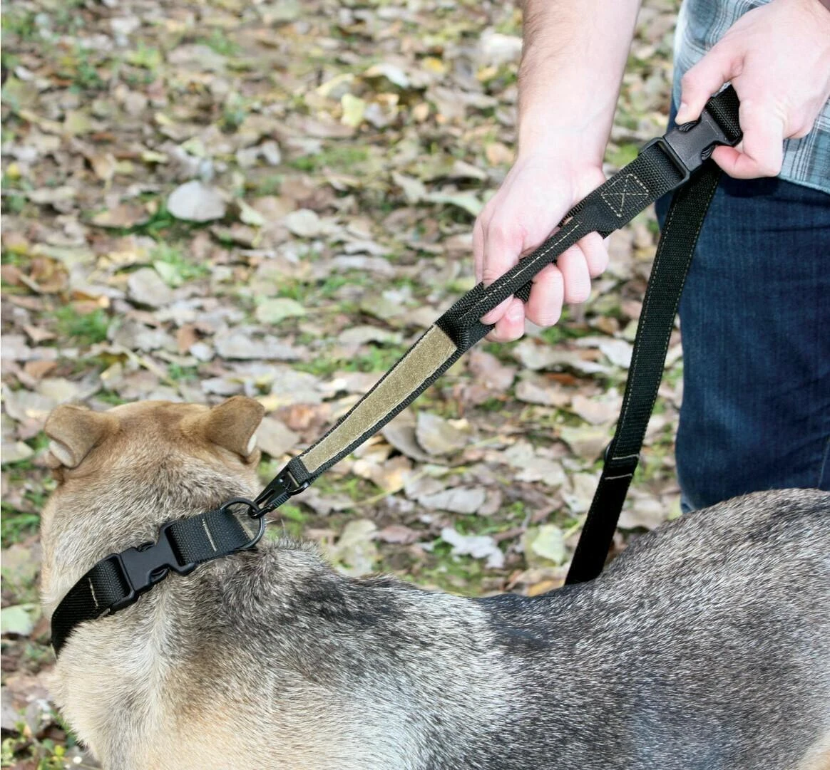 United States Tactical K9 Two-Piece Leash with HK Hook and Quick ...