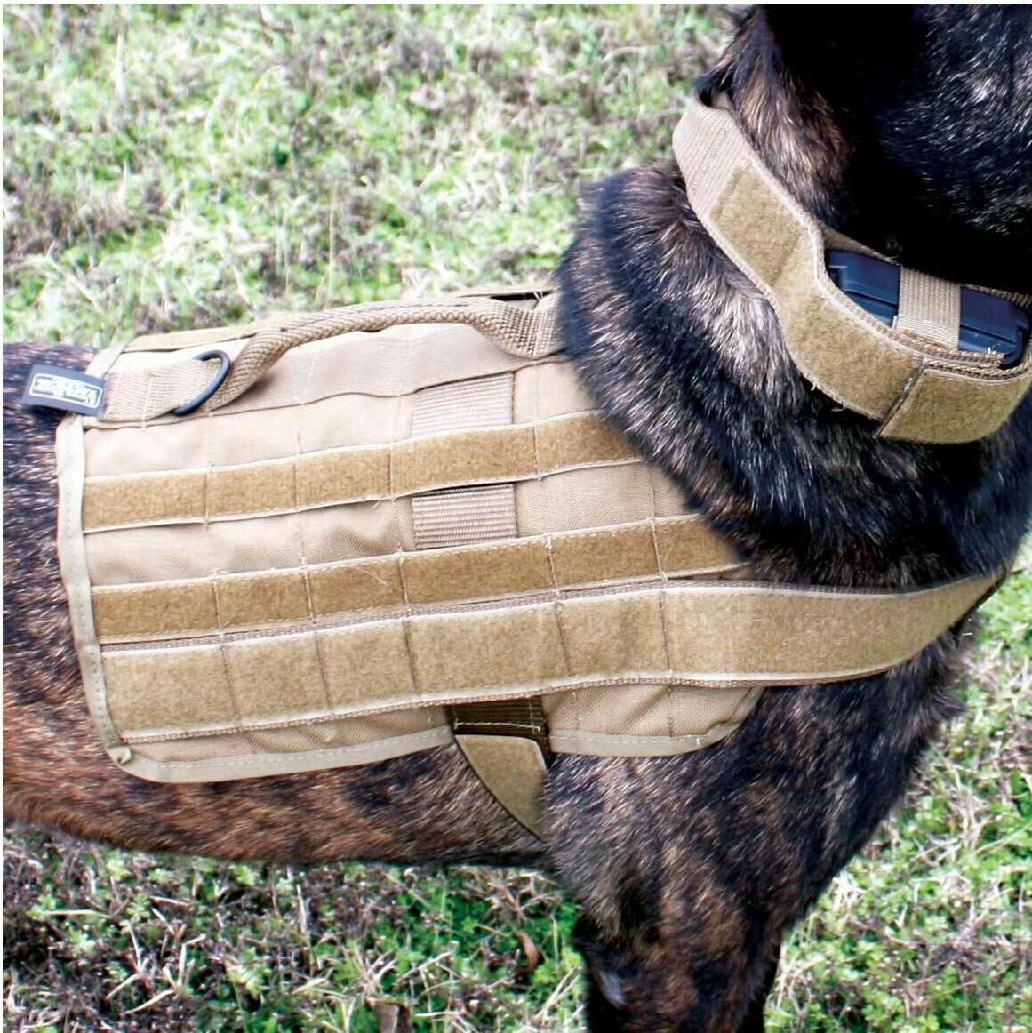 United States Tactical K9 Velcro Molle Vest with Built-In Handle