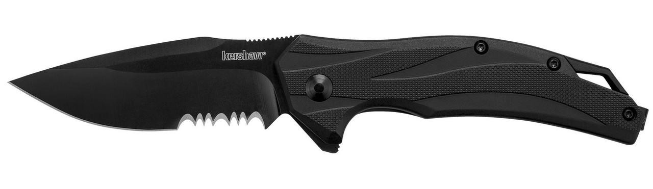 Kershaw 1645BLKST Lateral Assisted Opening Flipper Pocketknife with ...