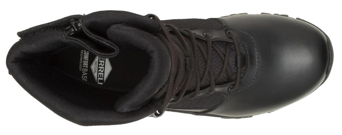 Merrell Men's Black MOAB 3 Response 8" Tactical Zip Waterproof Boot J003913