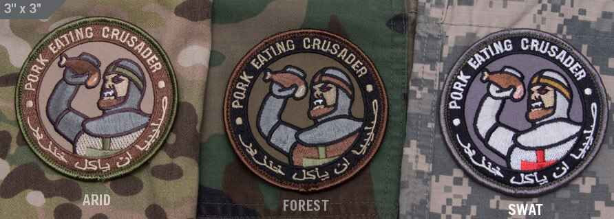 Mil-Spec Monkey Pork Eating Crusader Patch