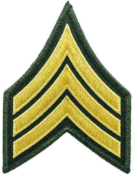Hero's Pride LA County Sheriff Chevron Class B Sergeant (Pair)