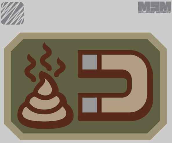 Milspec Monkey Shit Magnet Patches | LA Police Gear