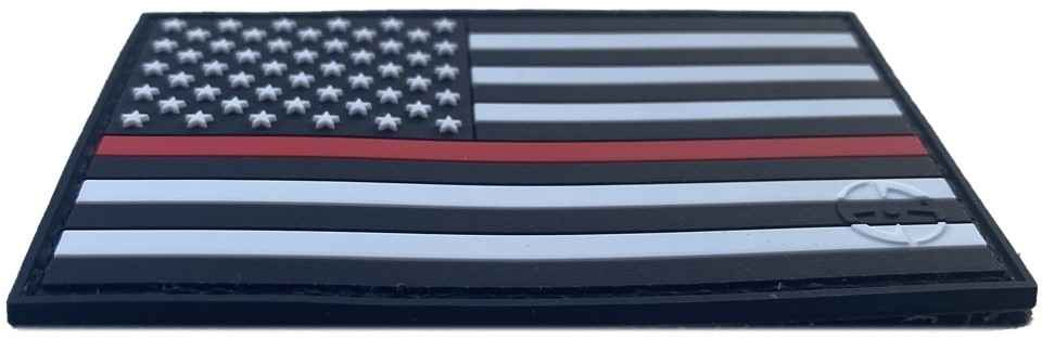 LA Police Gear Thin Red Line Patch