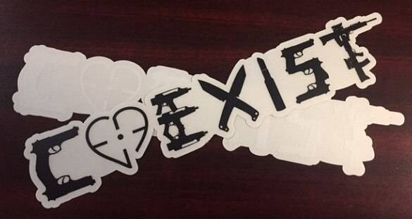 LA Police Gear Women's Coexist Decal