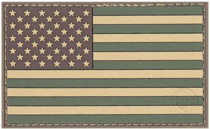 LA Police Gear PVC US Flag Patch