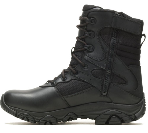 Merrell Men's Black MOAB 3 Response 8" Tactical Zip Waterproof Boot J003913