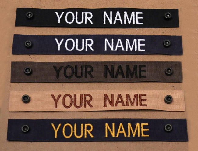 Custom Embroidered Name Tapes