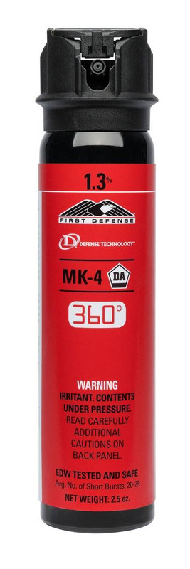 Defense Technology First Defense 360 1.3% MK-4 Gel OC Aerosol Pepper Spray