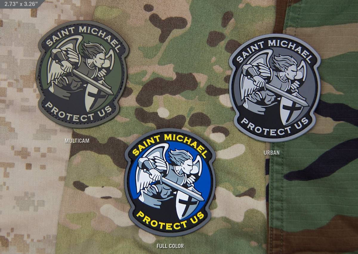 Mil-Spec Monkey Saint Michael Modern PVC Patch