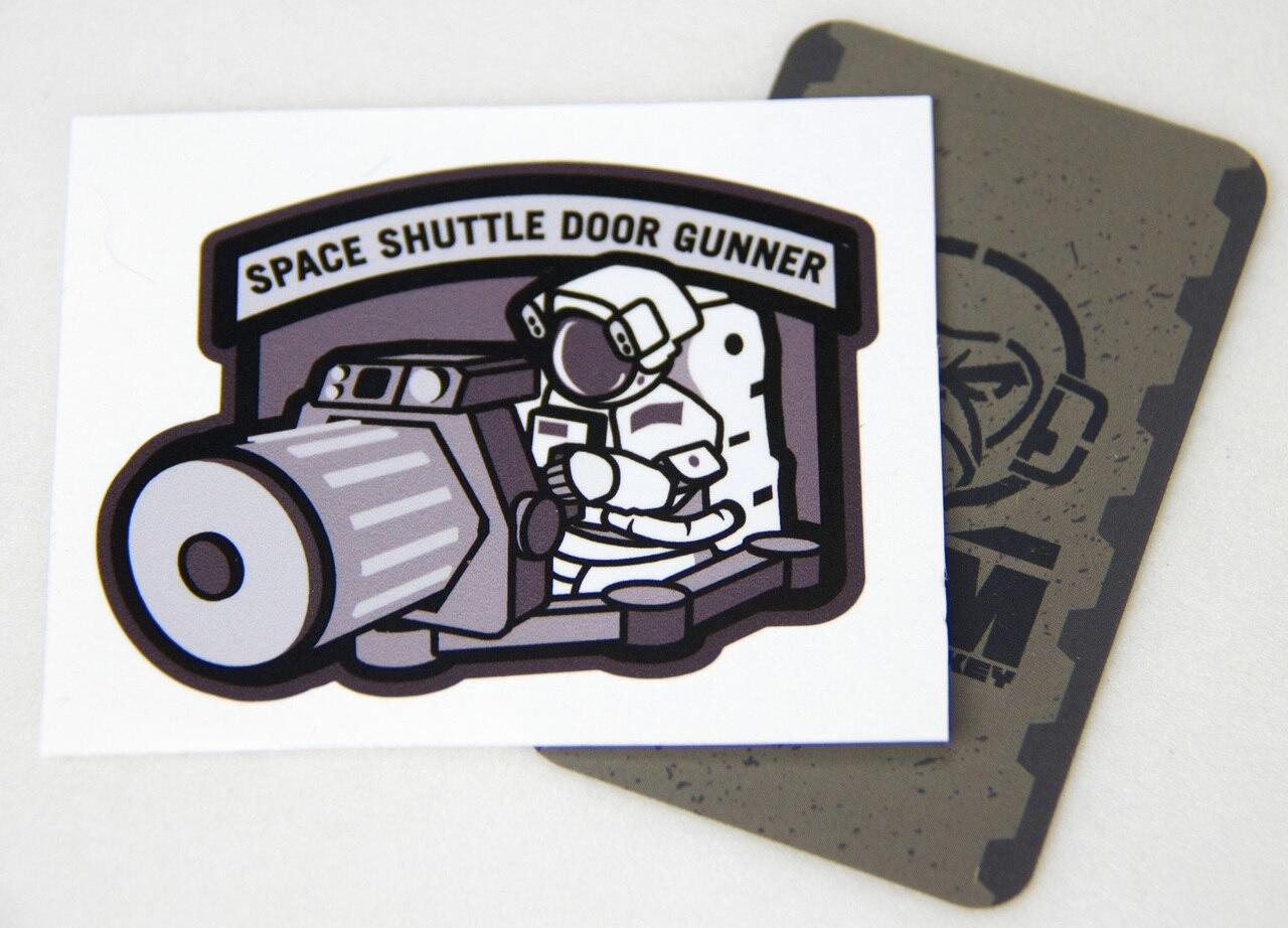 Mil-Spec Monkey Space Shuttle Doorgunner Vinyl Decal