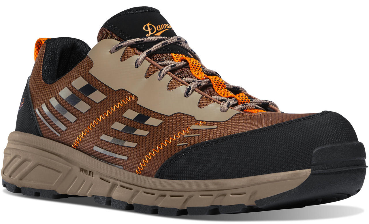 Danner Run Time 3" Brown NMT Composite Toe Leather Work Shoe 12371