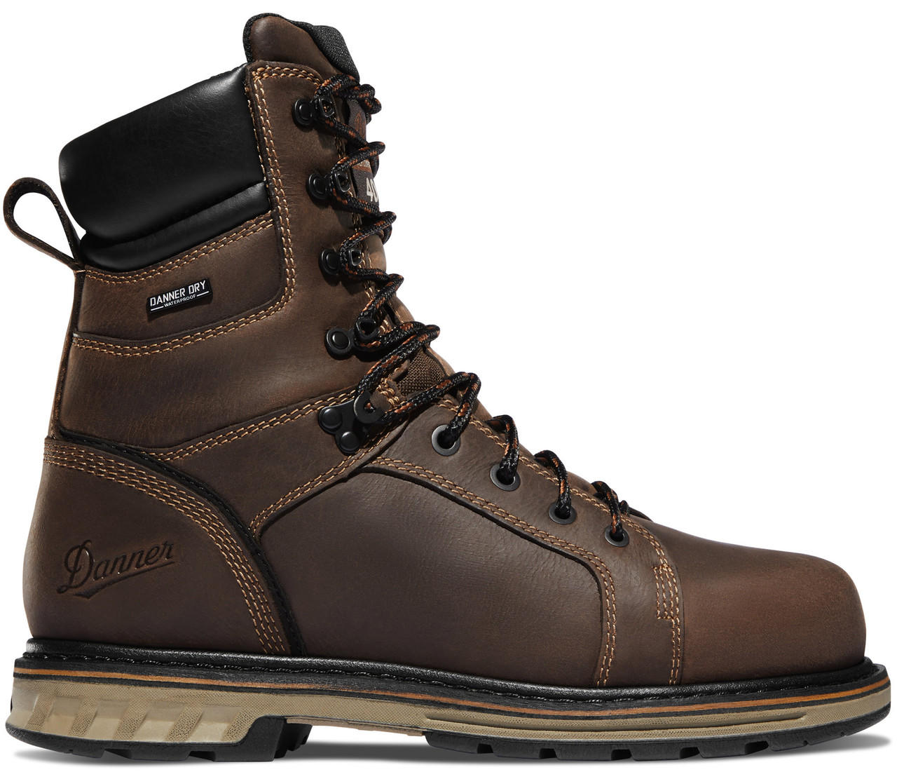 Danner Steel Yard 8" Brown Steel Toe 400G Leather Work Boot 12535