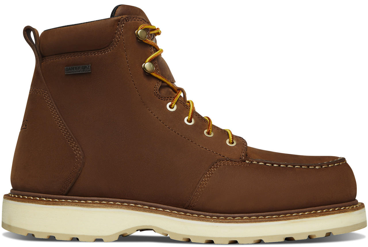 Danner Cedar River Moc Toe 6" Brown Aluminum Toe Work Boot 14301