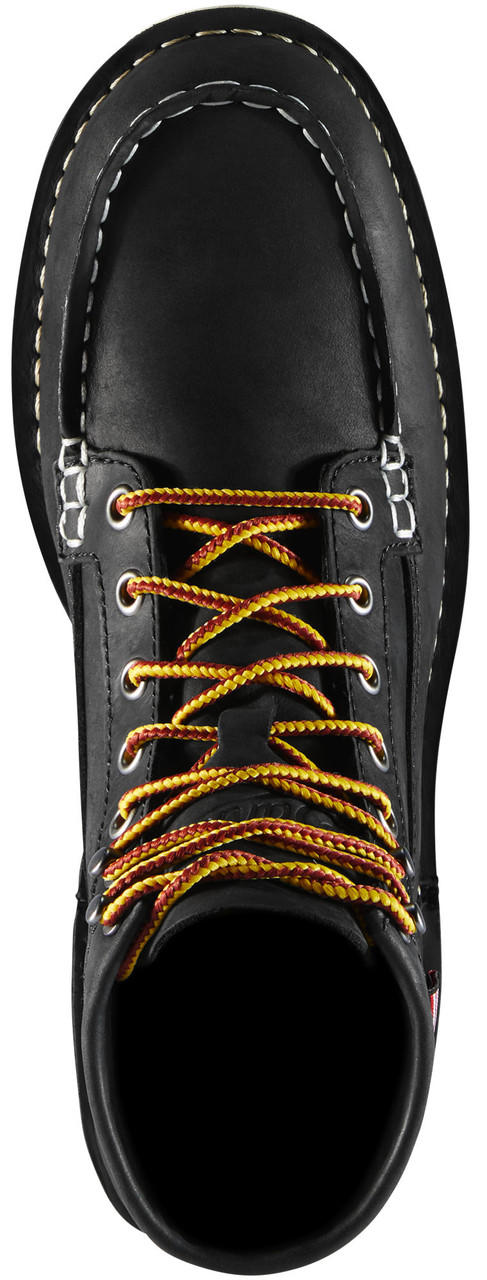 Danner Women's Bull Run Moc Toe 6" Black Work Boot 15587