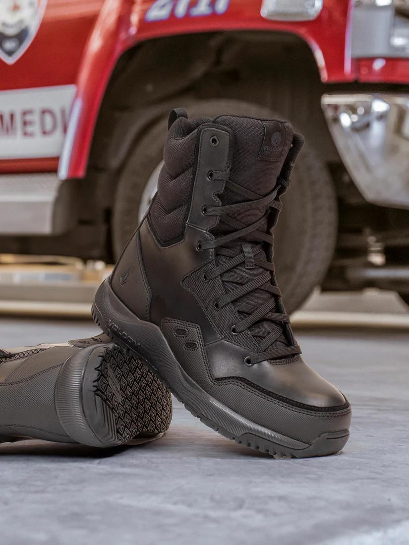 Volcom Men's Black 8" Street Side Zip Tactical Boot