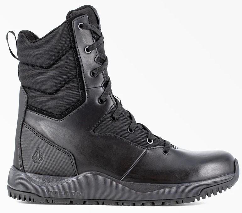 Volcom Men's Black 8" Street Shield Side ZipTactical Boot