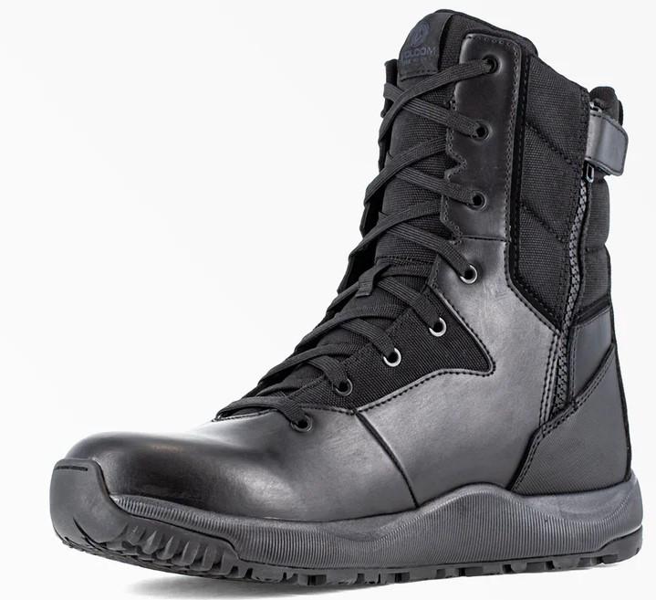 Volcom Men's Black 8" Street Shield Side ZipTactical Boot
