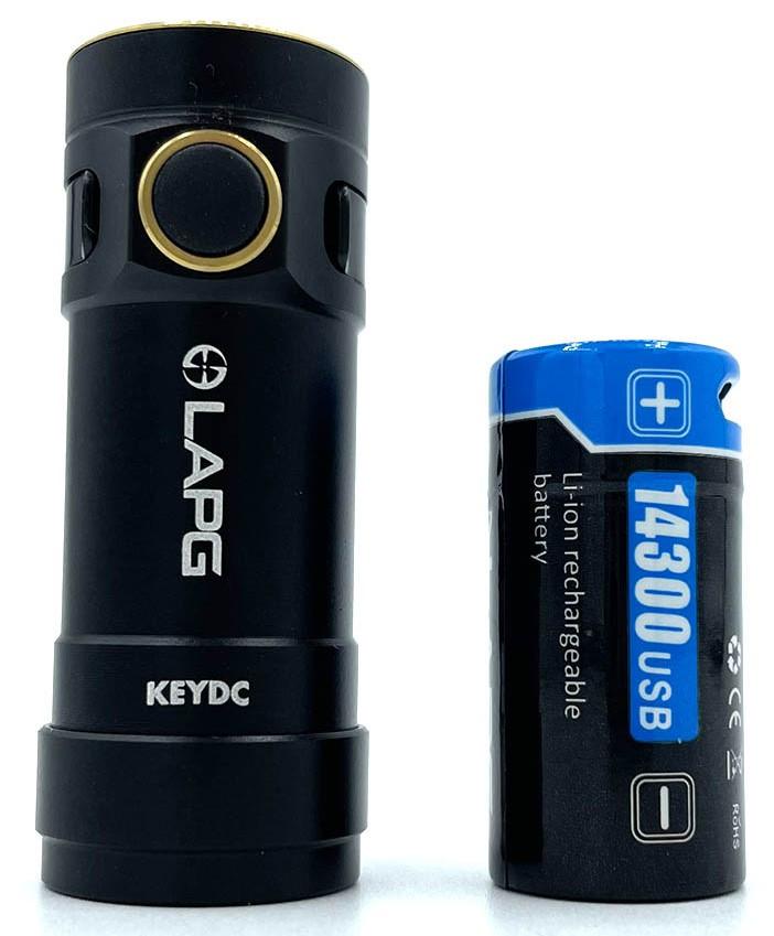 LAPG Ultra-Compact Rechargeable Keychain Flashlight